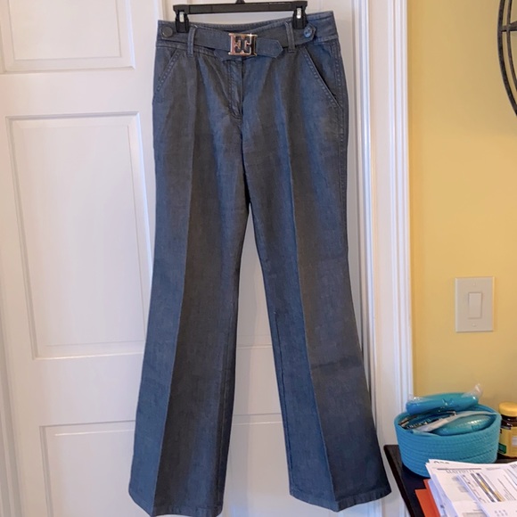 Escada | Jeans | Escada Belted High Rise Wide Leg Jeans | Poshmark